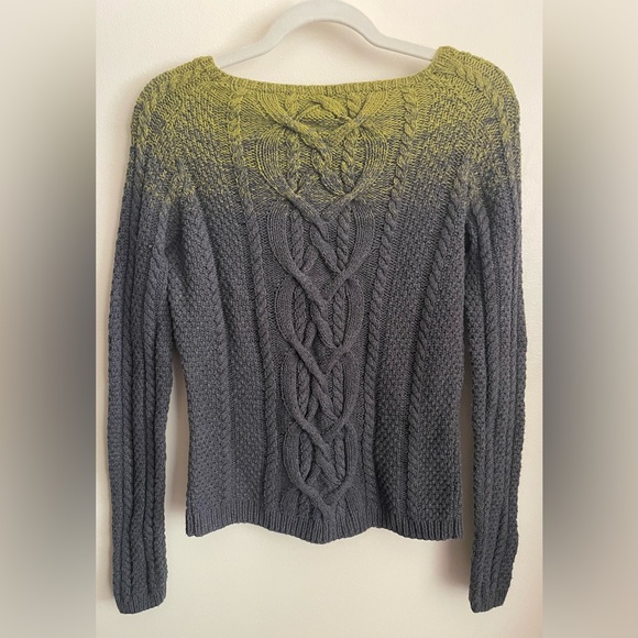 Zara | Sweaters | Zara Green Gray Ombr Sweater | Poshmark